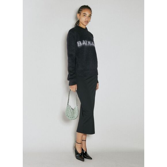 Balmain | Sweaters | Balmain Monogram Jacquard Sweater | Poshmark